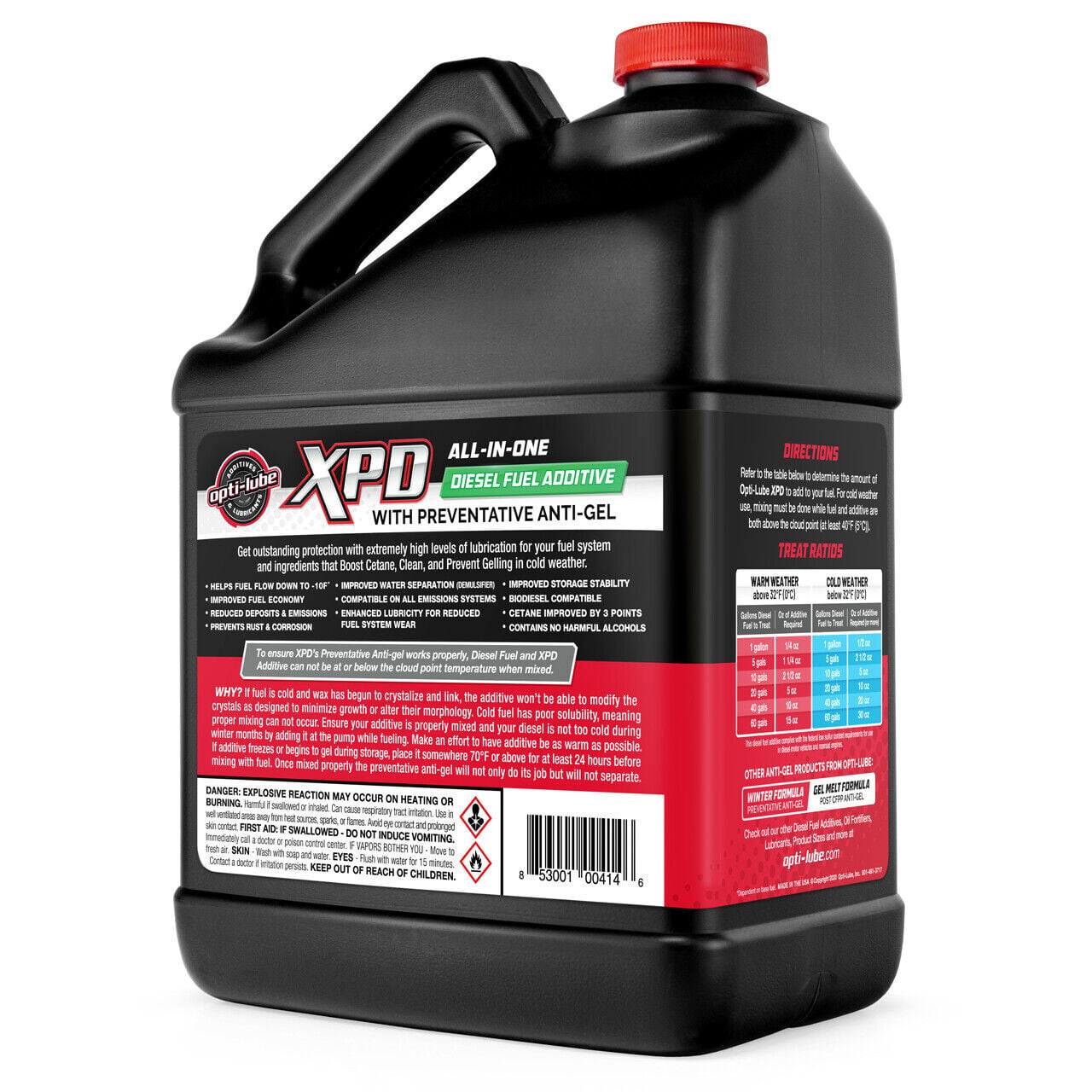 Opti-Lube XPD All-In-One Diesel Fuel Additive - 1 GAL with Pump & 2 ...