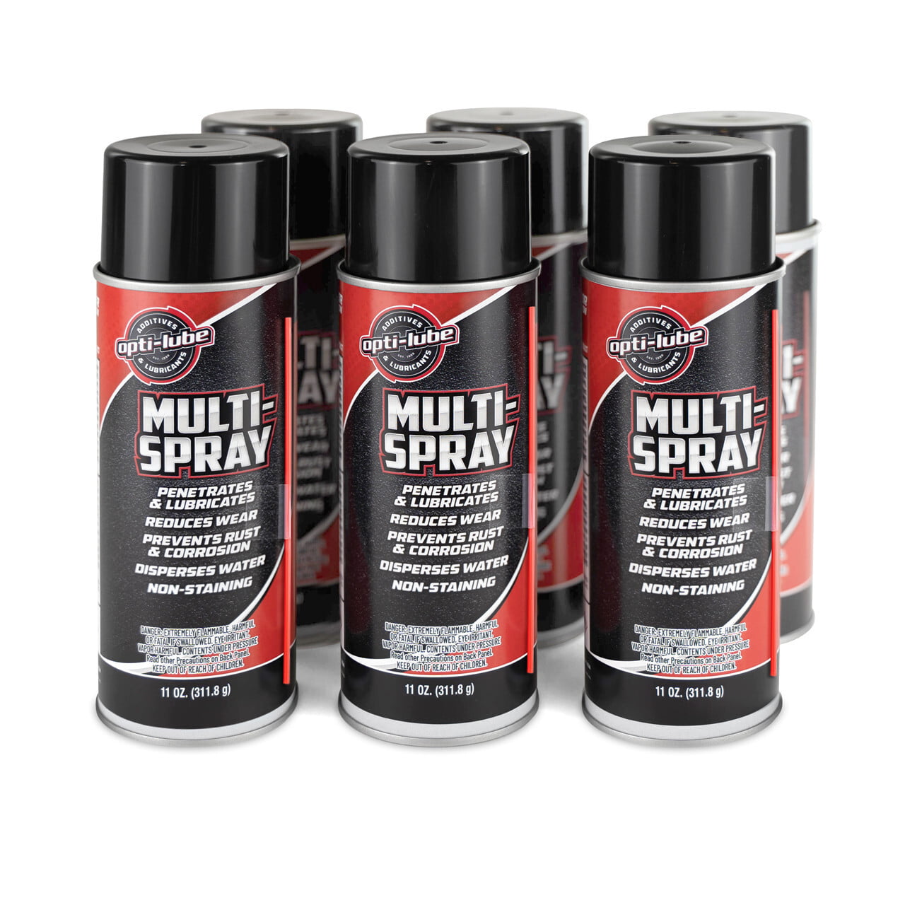 Opti-Lube Multi-Spray: 11oz Can, 6 Pack