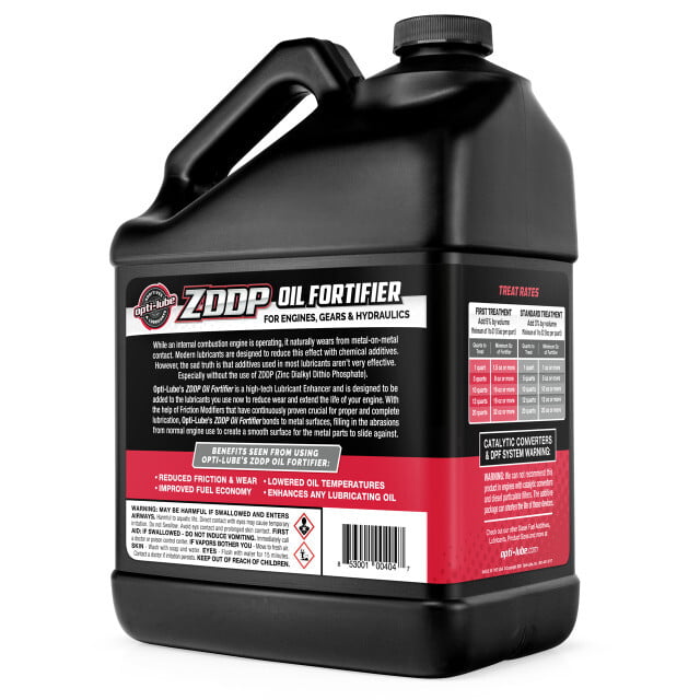 OPTI-LUBE ZDDP OIL FORTIFIER - 1 Gallon with Accessories (1 Plastic ...