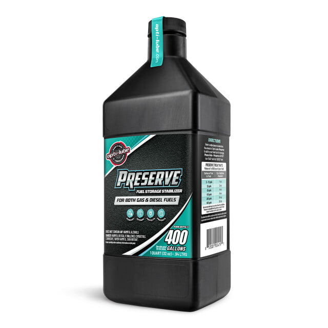 Opti-Lube PRESERVE Bulk Diesel Fuel Stabilizer - 1 Quart, Treats Up To ...
