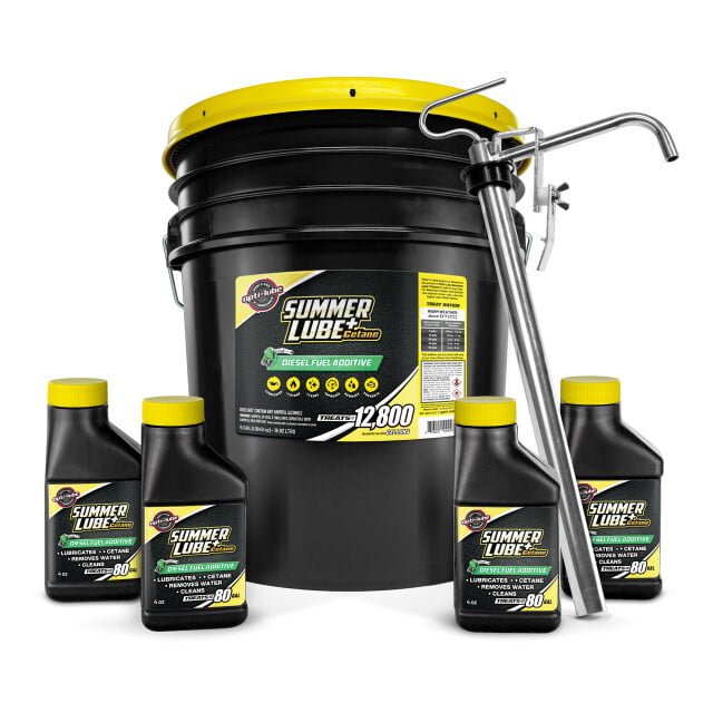 Opti-Lube Summer+ Formula Diesel Fuel Additive - 5 Gallon Pail with 1 ...