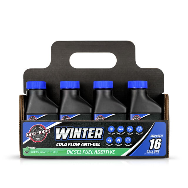 Opti-Lube Winter Formula Diesel Fuel Additive - 4oz 8 Pack with Opti ...